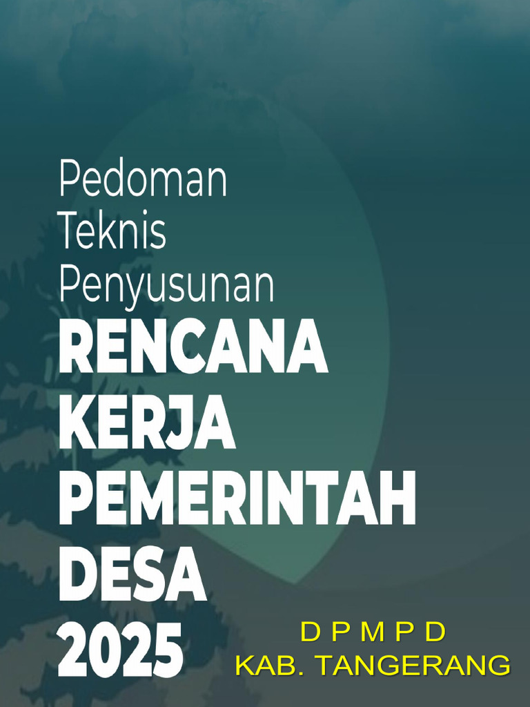 Pedoman Teknis RKP Desa 2025 | PDF