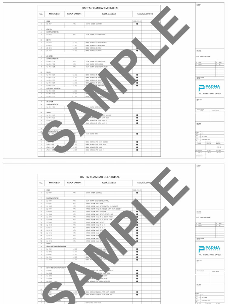 Contoh-GK-MEP-Padma-Struktur_wmcen | PDF