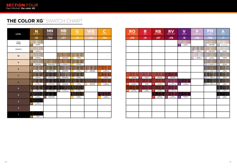 Color XG Swatch Chart | PDF