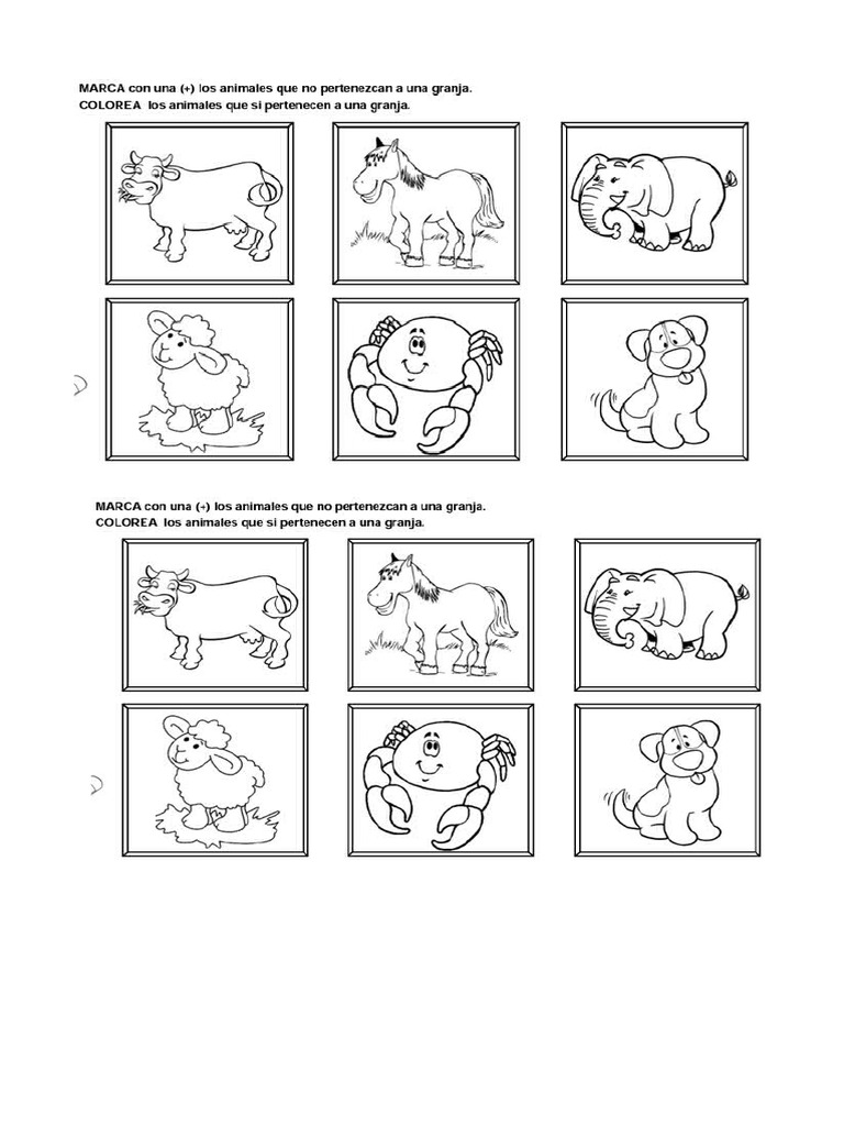 Animales D Ela Granja | PDF