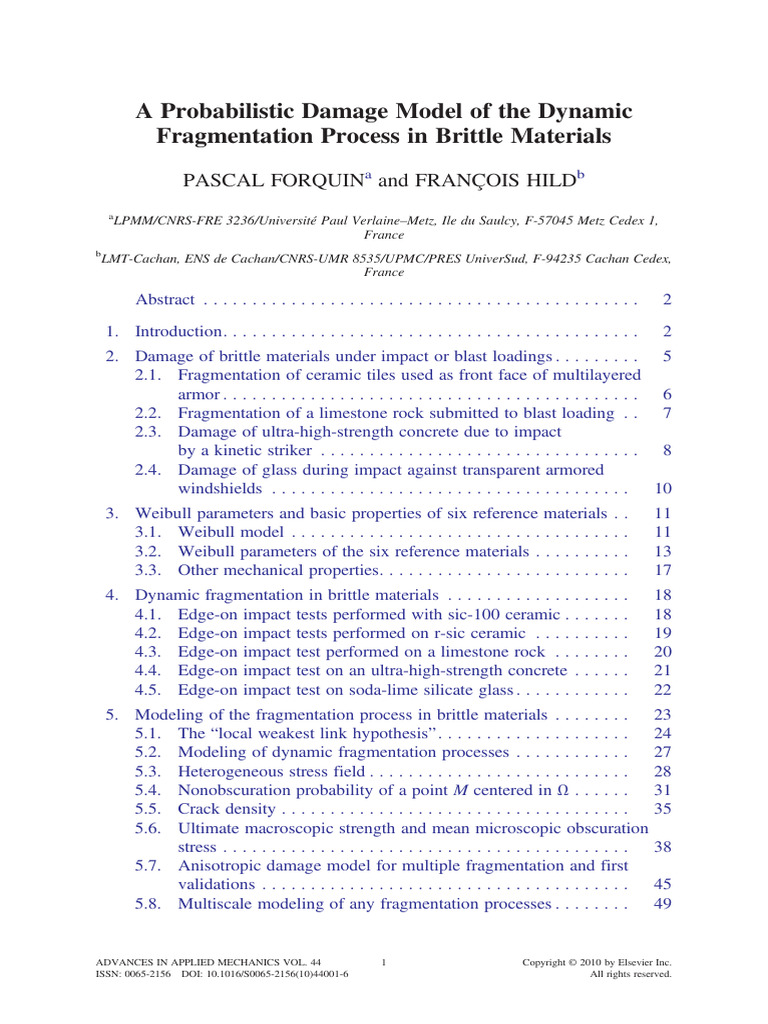 Applied Mechanics T 44 | PDF | Strength Of Materials | Fracture