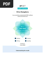 English Speaking Test - EF SET | PDF | Career & Growth