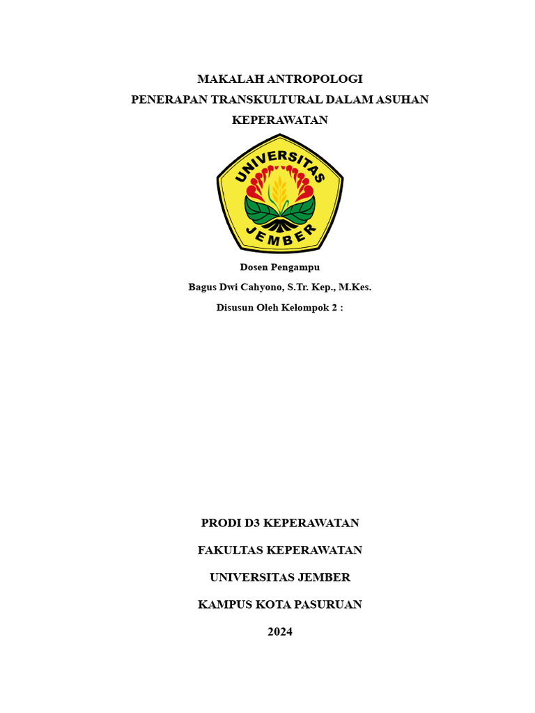 KEPERAWATAN TRANSKULTURAL Kel. 02 | PDF