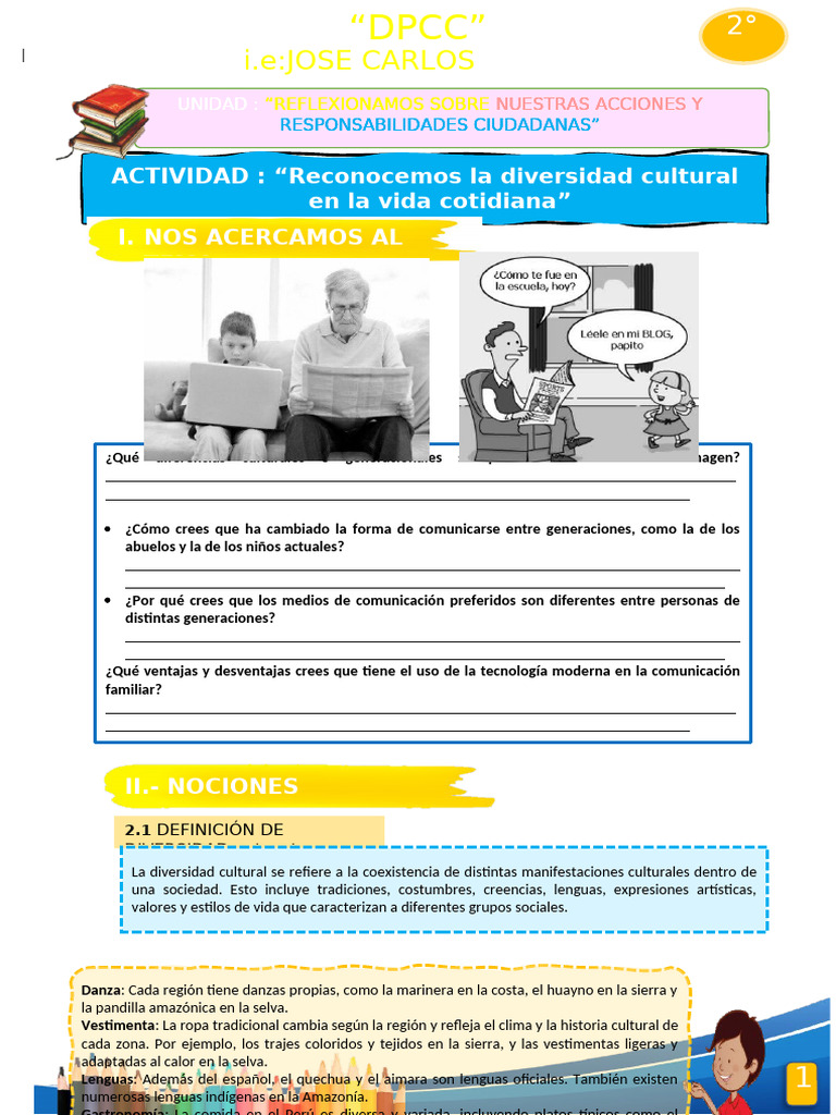 2° DPCC - Actv.05-Unid.8 2023 | PDF | Tolerancia | Tradiciones