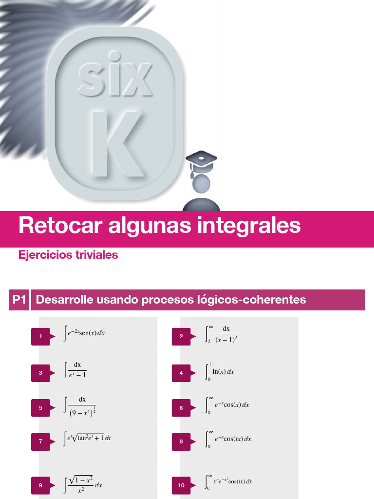 Ejercicios de Integrales y Fórmulas | PDF
