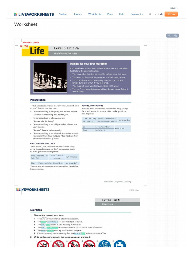 Worksheet LiveWorksheets-fpscreenshot | PDF