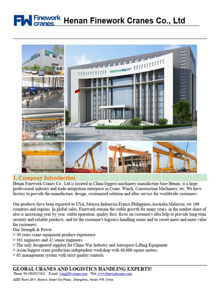 15T European Style Single Girder Gantry Crane Quotation | PDF | Crane ...