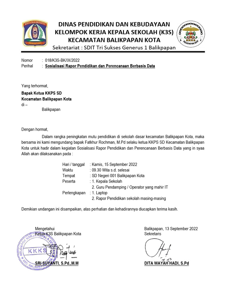 Undangan KKPS Fix | PDF