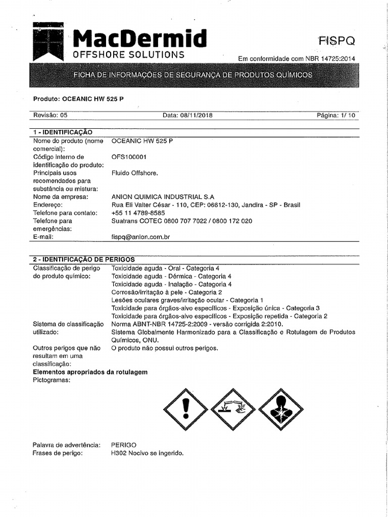 Oceanic HW 525 P | PDF