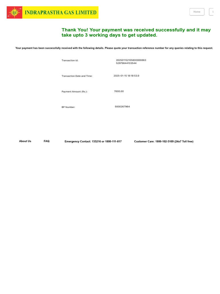 Payment Confirmation Details | PDF