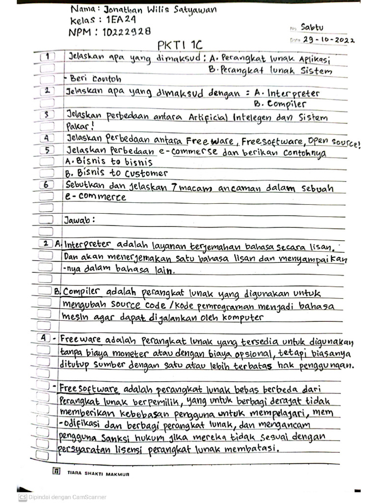 Pkti 1C - 1ea24 - Jonathan Wilis Satyawan | PDF