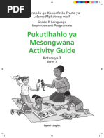 Grade R Activity-Guide-Term-3-Cover - Sepedi - Print | PDF | Learning ...