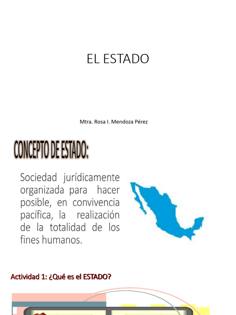 Definición y Estructura del Estado Mexicano | PDF | Estado (política ...