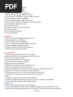 OPIc Sample Questions | PDF