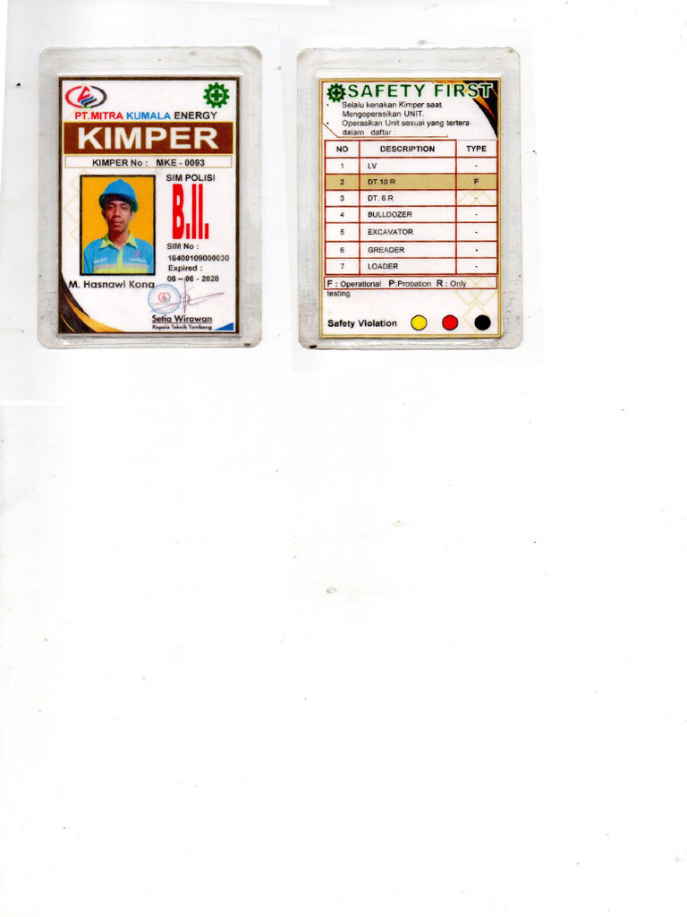 Kimper PT Mitra Kumala Energy | PDF