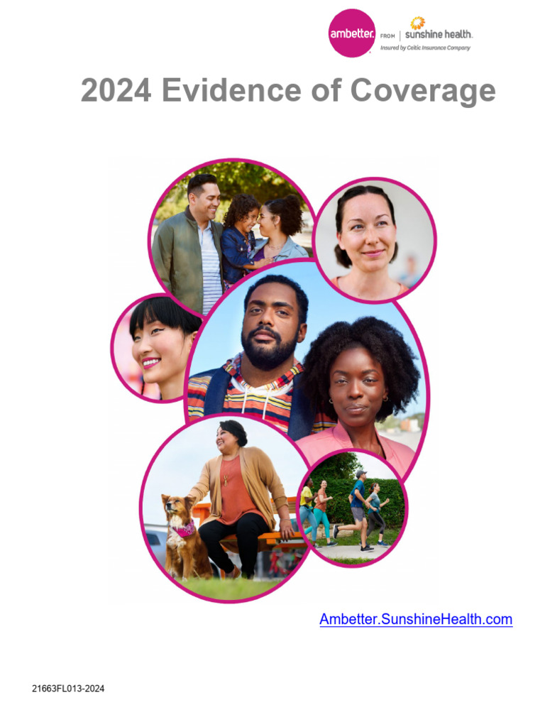 2024 Ambetter Health Coverage Contract | PDF | Physical Therapy | Insurance