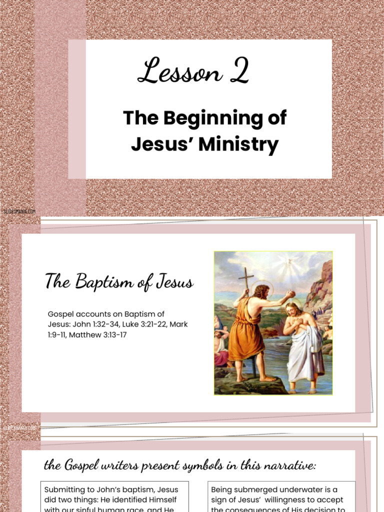 The Beginning of Jesus' Ministry | PDF | Jesus | Salvation