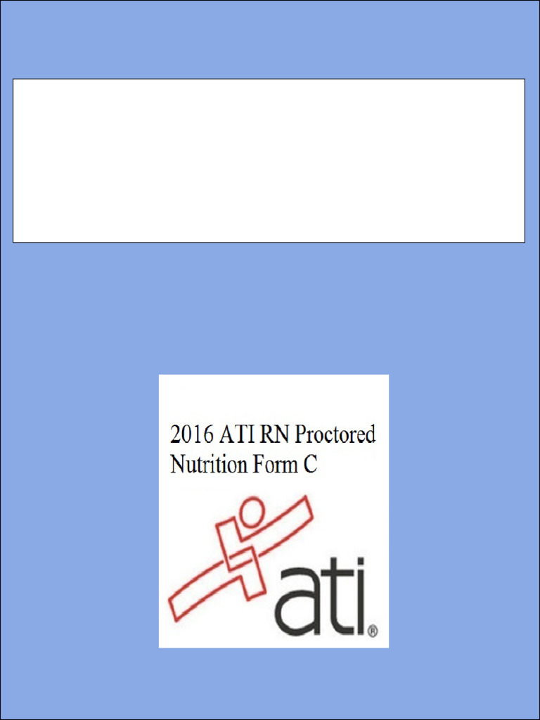 ATI RN Nutrition 2016 Form C - Instantly Accessible in Full PDF Version ...