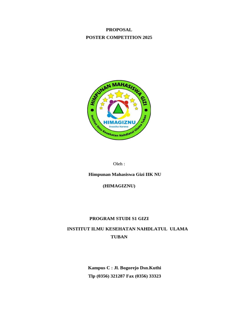 Proposal Proker Lomba Poster Himagiznu-1 | PDF