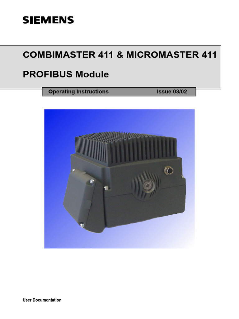Micromaster 411 Manual Profibus Opi en | PDF | Computing ...