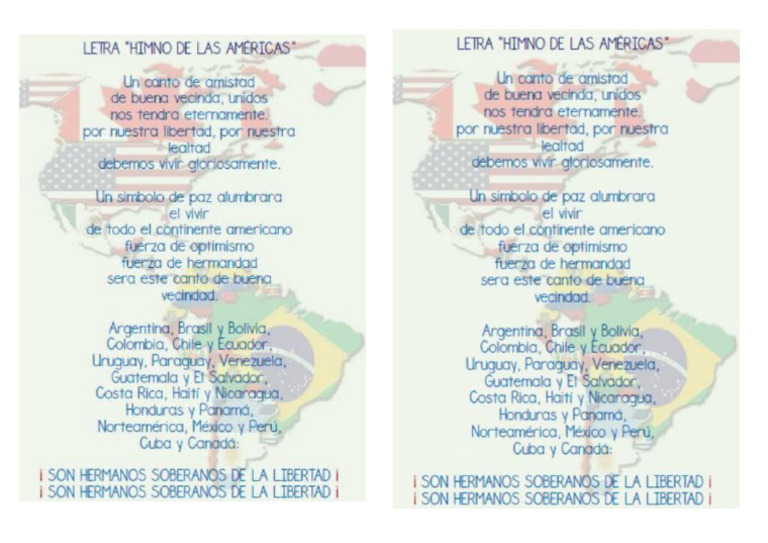 Cancion America | PDF