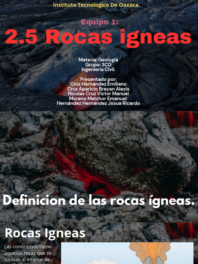 Presentacion Rocas Igneas | PDF | Roca ígnea | Magma