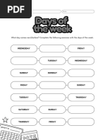 Grade 2 - Days of The Week | PDF