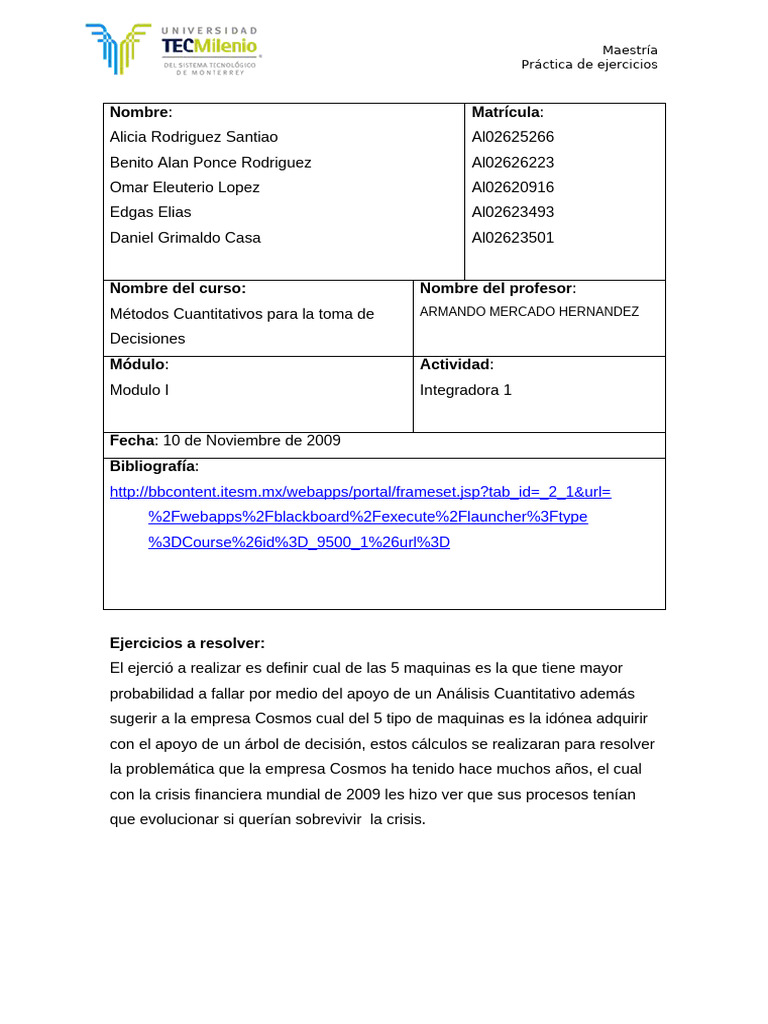 Practica de Ejercicios Integradora1 | PDF | Toma de decisiones