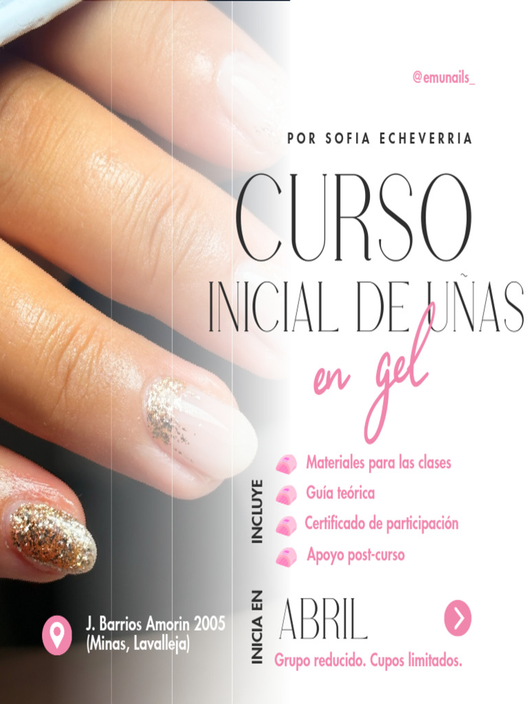 Curso Inicial de Uñas en Gel - Abril | PDF