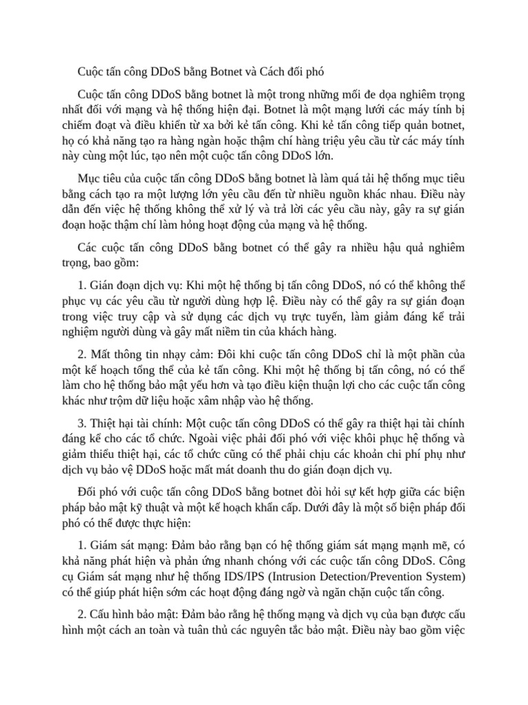 DDos Botnet | PDF