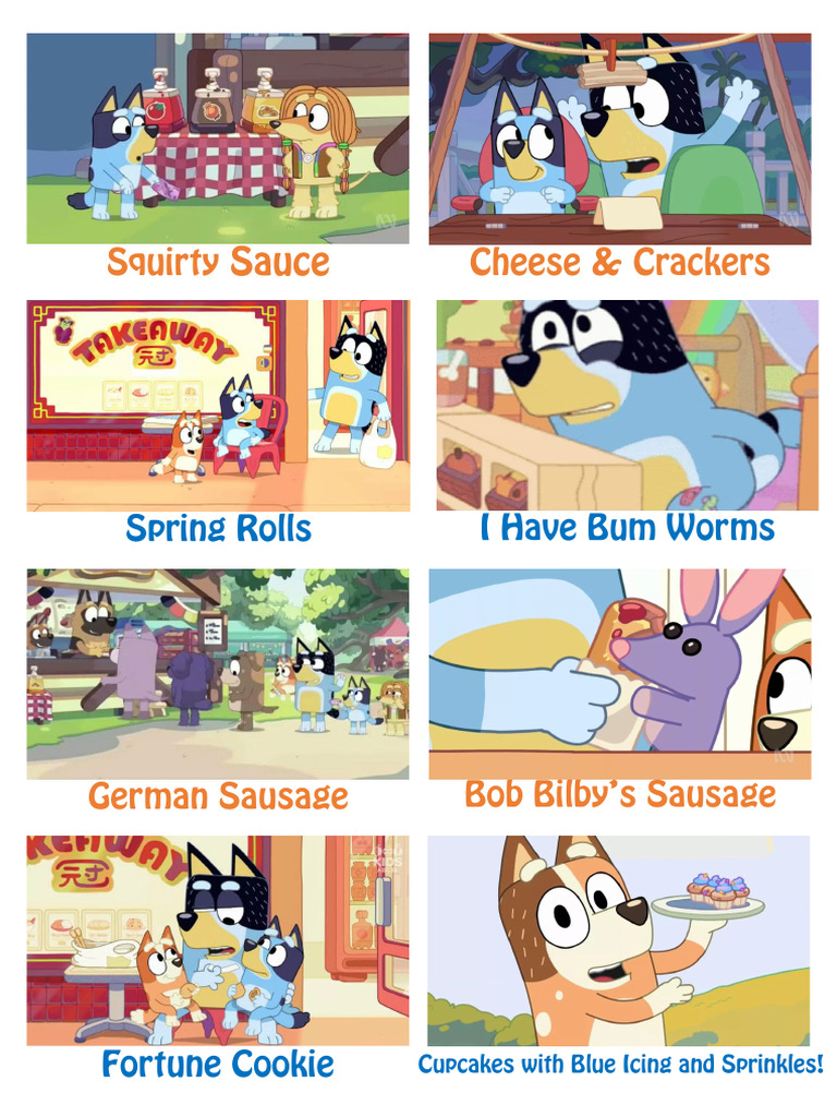 Bluey Party Food Labels | PDF