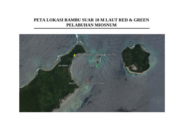 Peta Lokasi Rambu Suar 10 M Laut Red | PDF