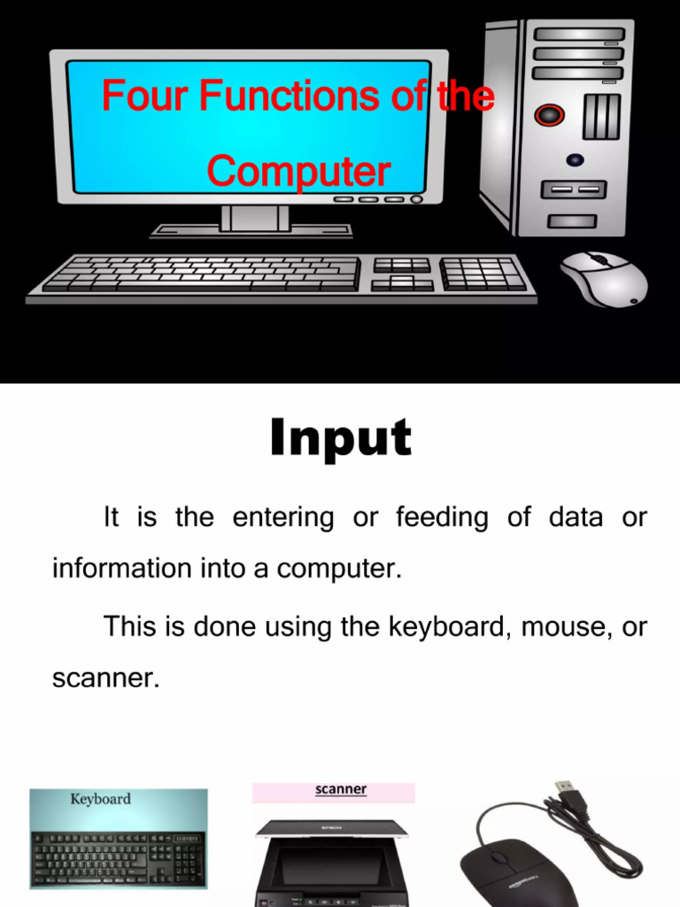 4 Functions of The Computer | PDF