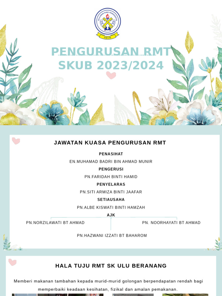 Pengurusan RMT Skub 2023 | PDF
