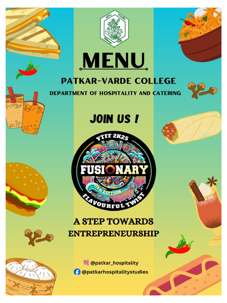 Ytff-2k25 Menu | PDF