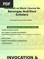 Barangay Nutrition Scholar (BNS) Program - Department of Health Website ...
