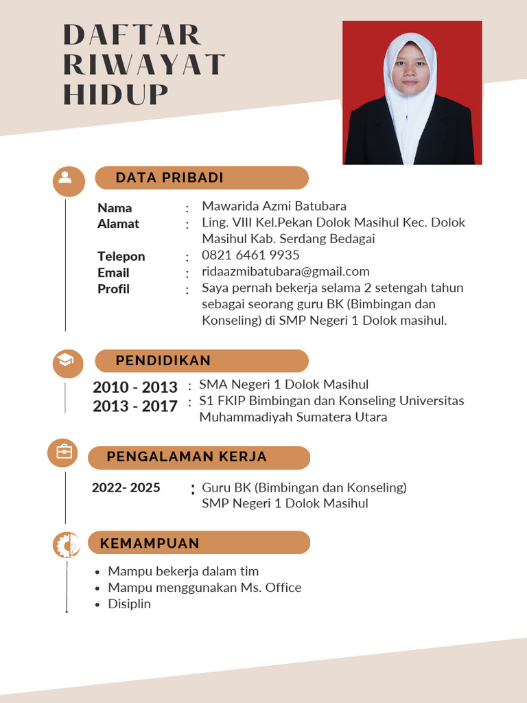 Biru dan Putih Minimalis Riwayat Hidup Resume_20250209_204222_0000 | PDF
