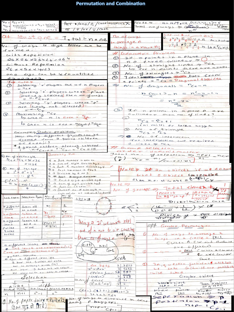 Probability Short Notes | PDF