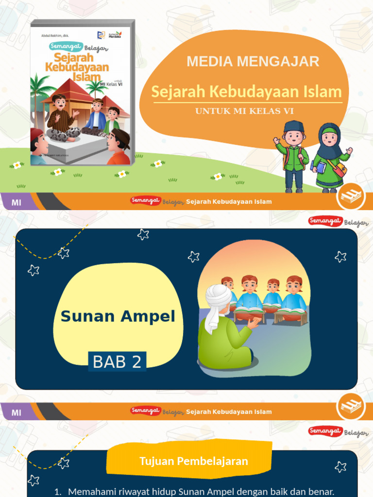 Sejarah Kebudayaan Islam MI Kelas 6 - Bab 2 | PDF