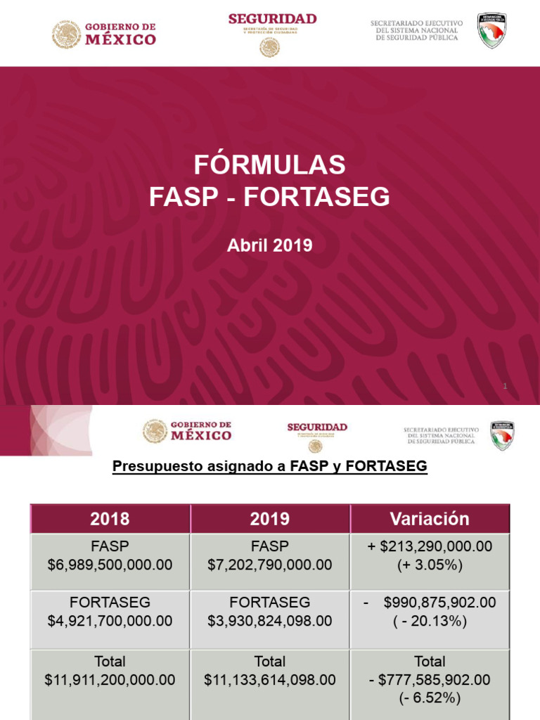 Presentacion Fasp-Fortaseg 2019 | PDF | México | Chiapas