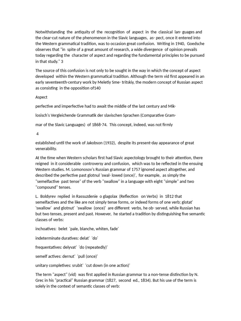 Binnick Aspect and Aktionsart | PDF | Grammatical Tense | Linguistics