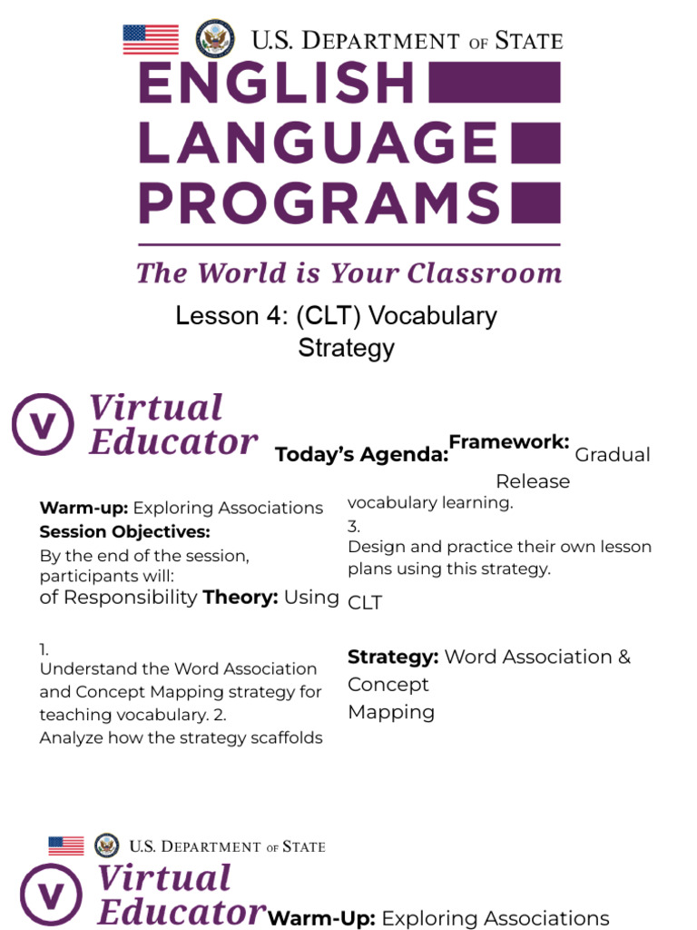 Lesson 4 CLT Vocabulary Strategy | PDF | Vocabulary | Concept