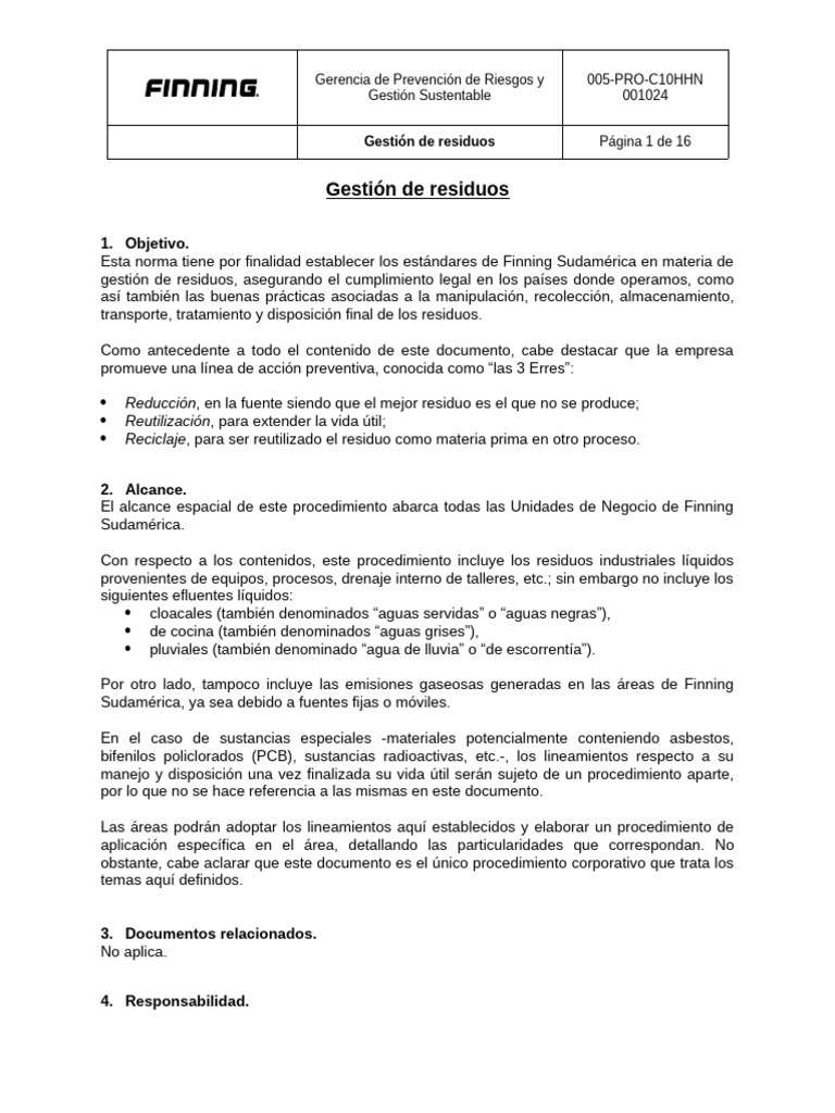 Gesti N de Residuos | PDF | Residuos | Gestión de residuos