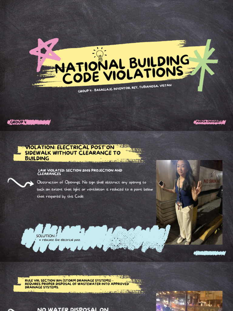 National Building Code Violations | PDF | Storm Drain | Civil Engineering