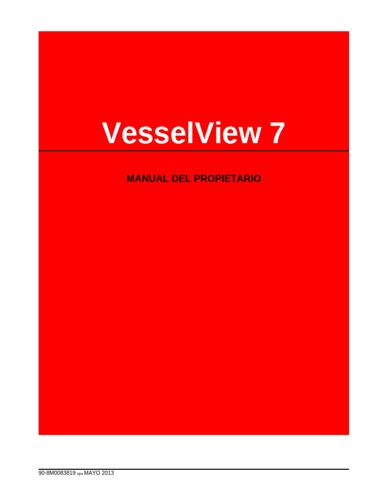 Vessel View 7 Manual Español | PDF | Archivo de computadora | Arranque