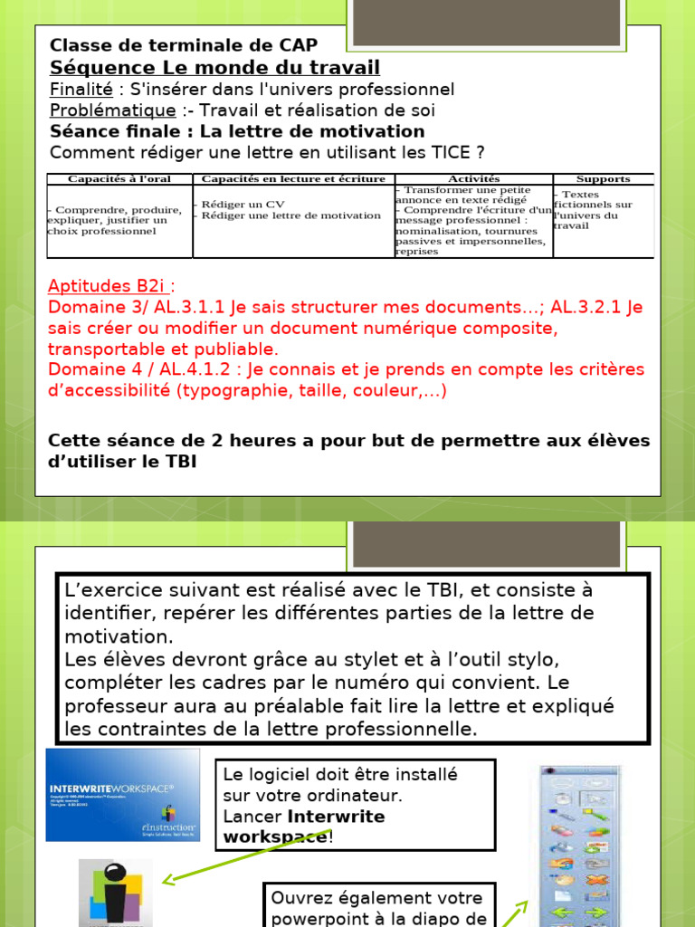 SEQ Tice CAP Lettre Motiv1 | PDF