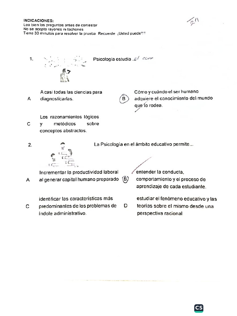 Psicología U1 (2B) | PDF