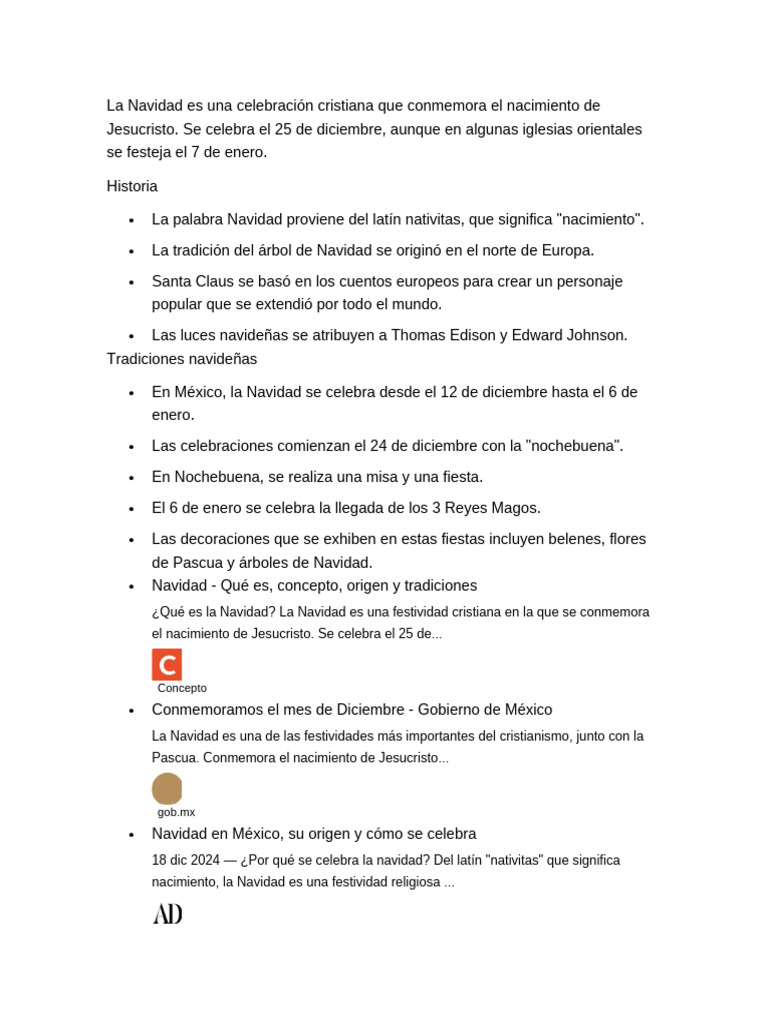 Historia y tradiciones de la Navidad | PDF | Navidad | Nochebuena