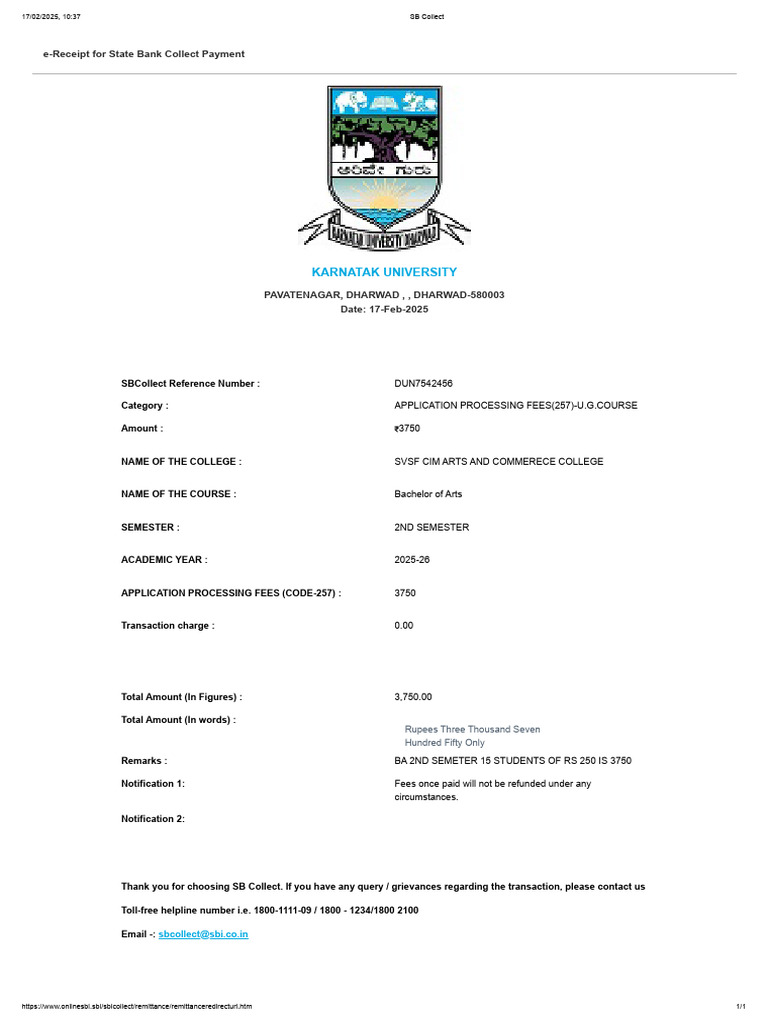 Ba 2ND Sem Processing Fees of 15 Students | PDF | Payments