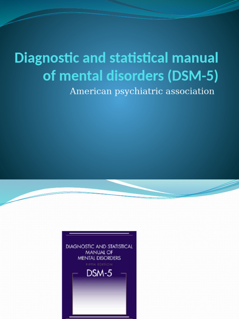 14. DSM V | PDF | Diagnostic And Statistical Manual Of Mental Disorders ...